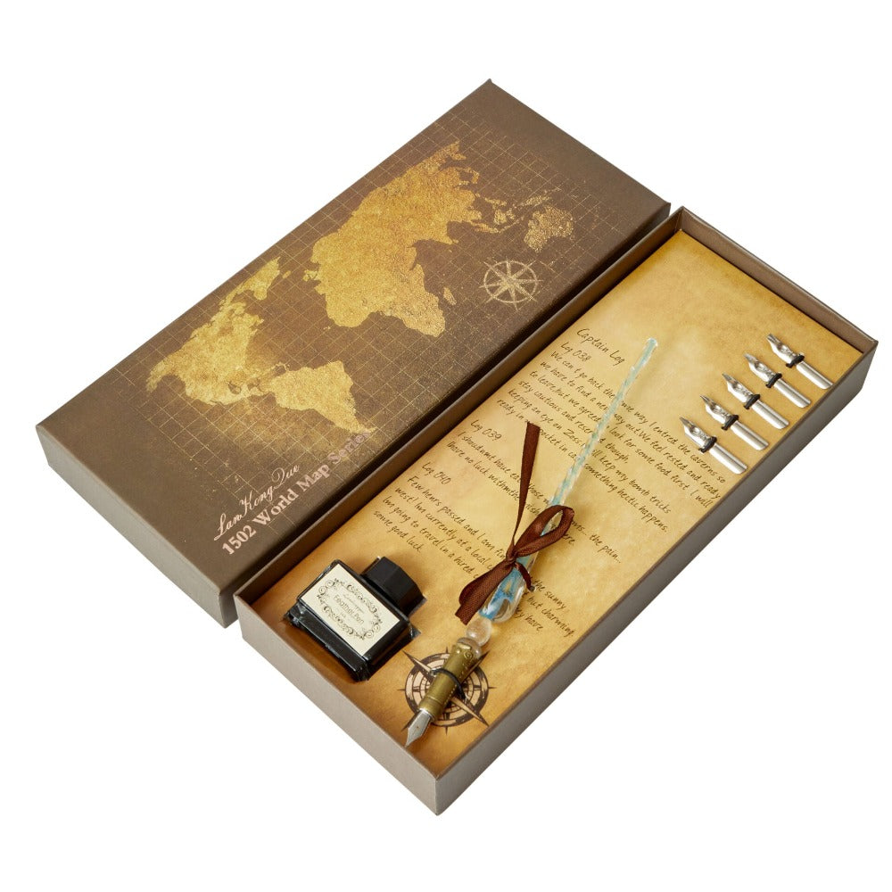 Islander Calligraphy Writing Set With Glass Pen