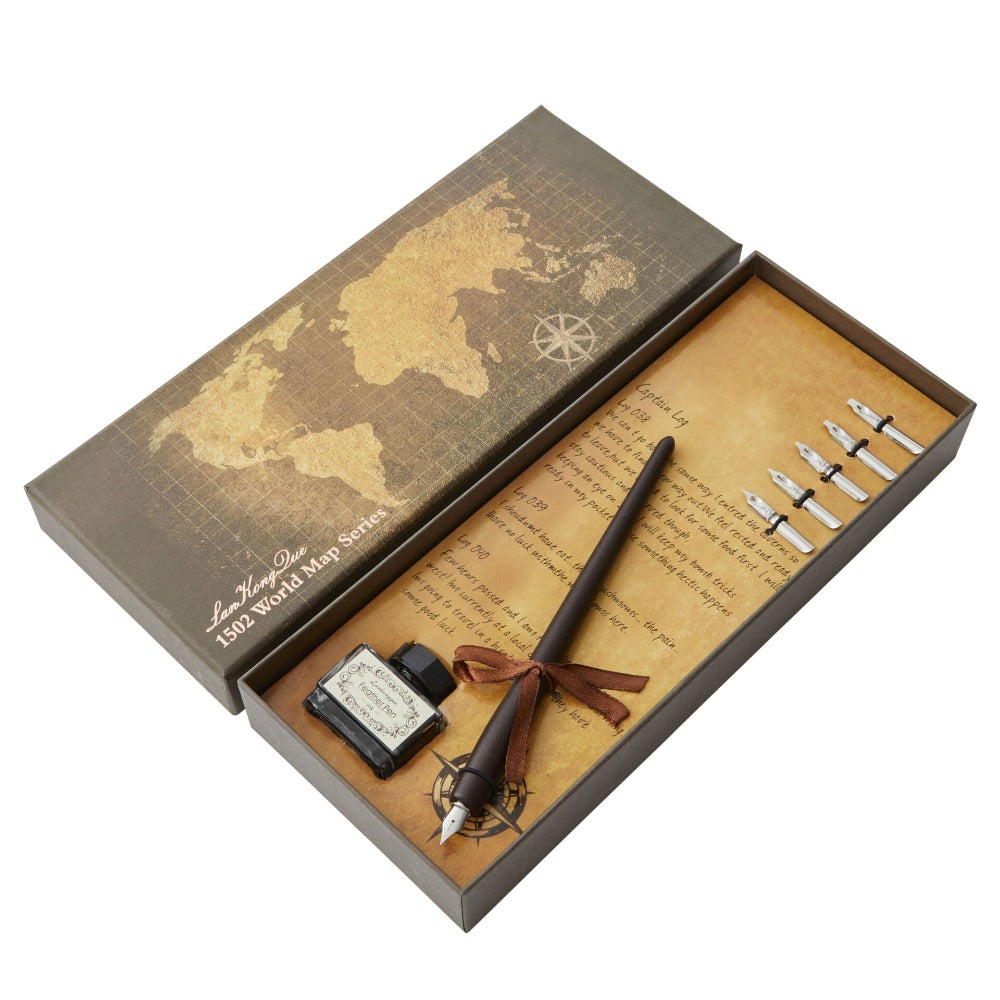 Wooden Pen Calligraphy Writing Set